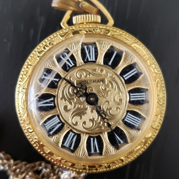 Jewelry | Vintage Gold Woldman Pocket Watch With Rubies | Poshmark